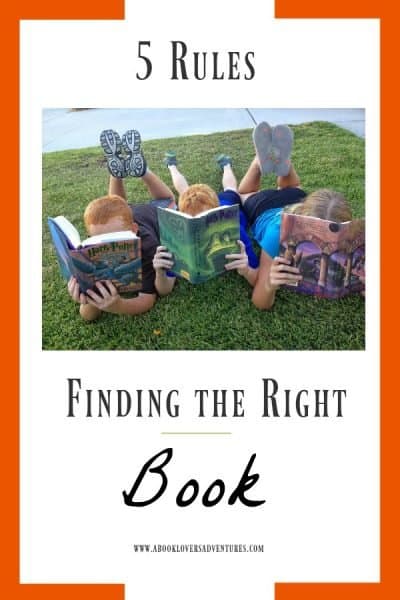 Just the Right Book ~ Five Rules for Finding the Perfect Book! – A Book ...
